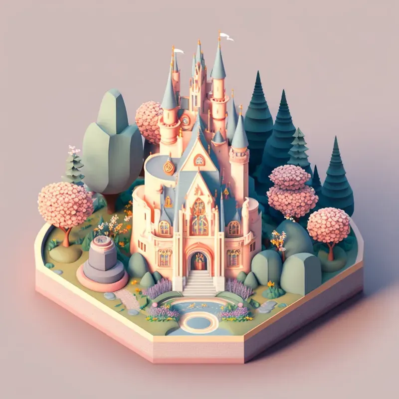 Isometric Theme Park Scenes